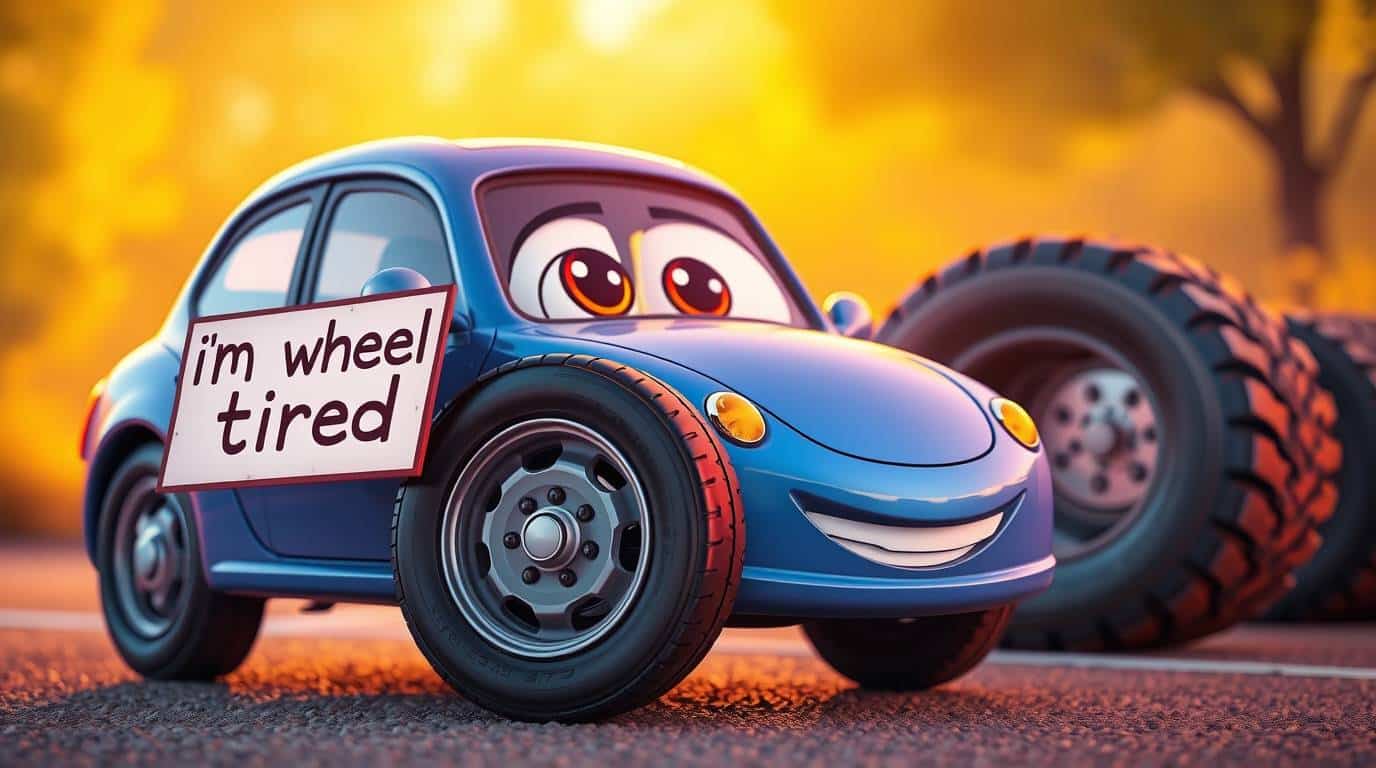 170+ Hilarious Flat Tire Puns That Will Keep You Tired of Laughing 😂 ...